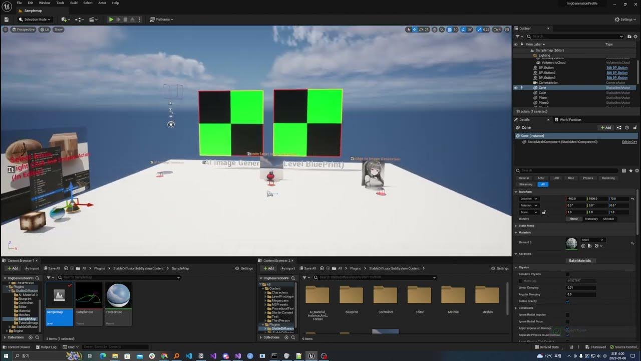 UE5 One Click Image Generation Script Showcase - YouTube