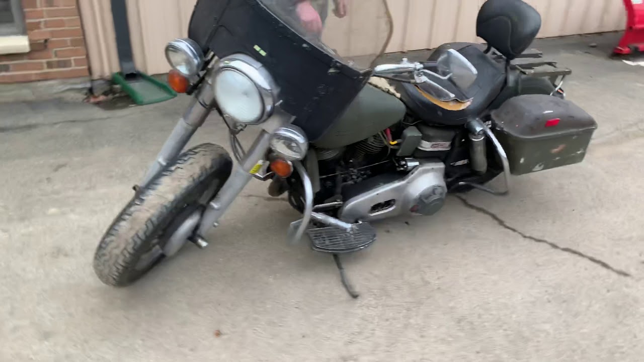 1967 HD FLH Electra Glide 74ci Charlie’s Cycle Sales & Service - YouTube