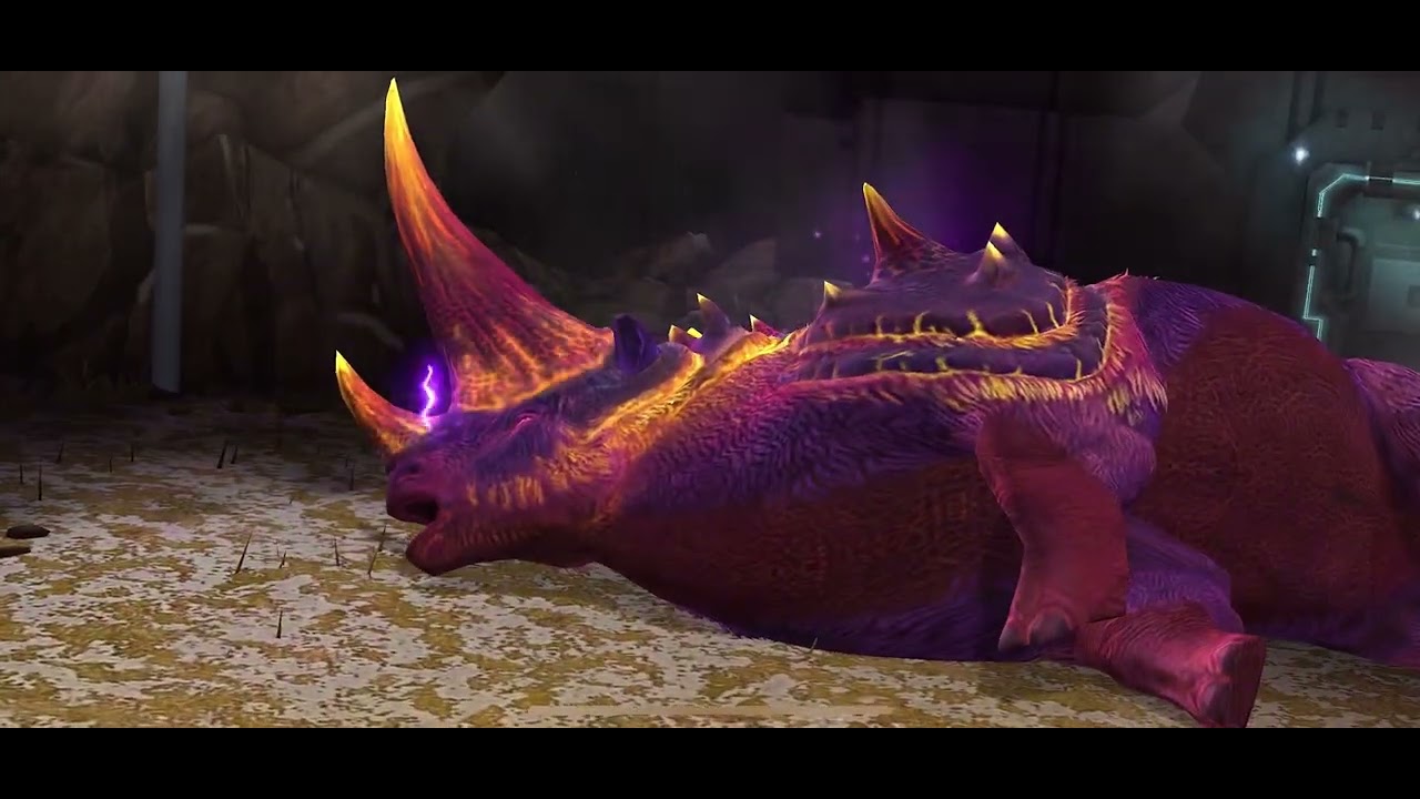 Jurassic World the game fighting against Behemoth 93 - YouTube