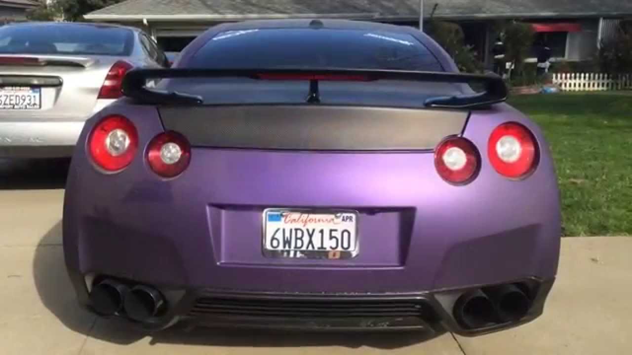 Matte Purple Nissan GT-R - YouTube