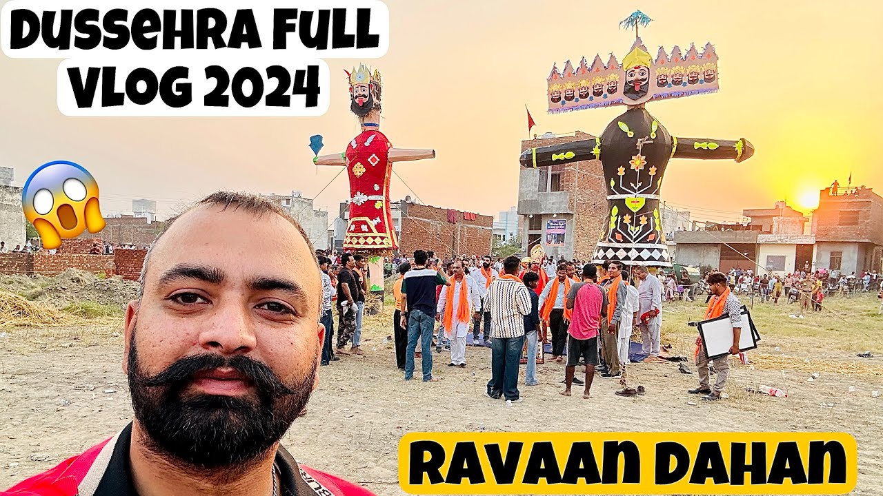 Dussehra Full Vlog 2024 😱 Ravaan Dahan | Paras Pandit - YouTube