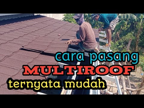 cara pasang multiroof genteng metal - YouTube