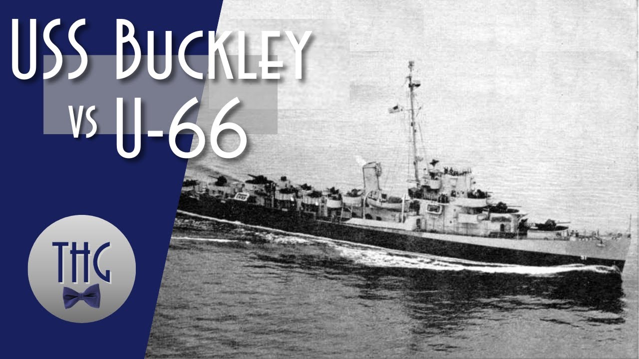 USS Buckley vs U-66 during the Battle of the Atlantic - YouTube