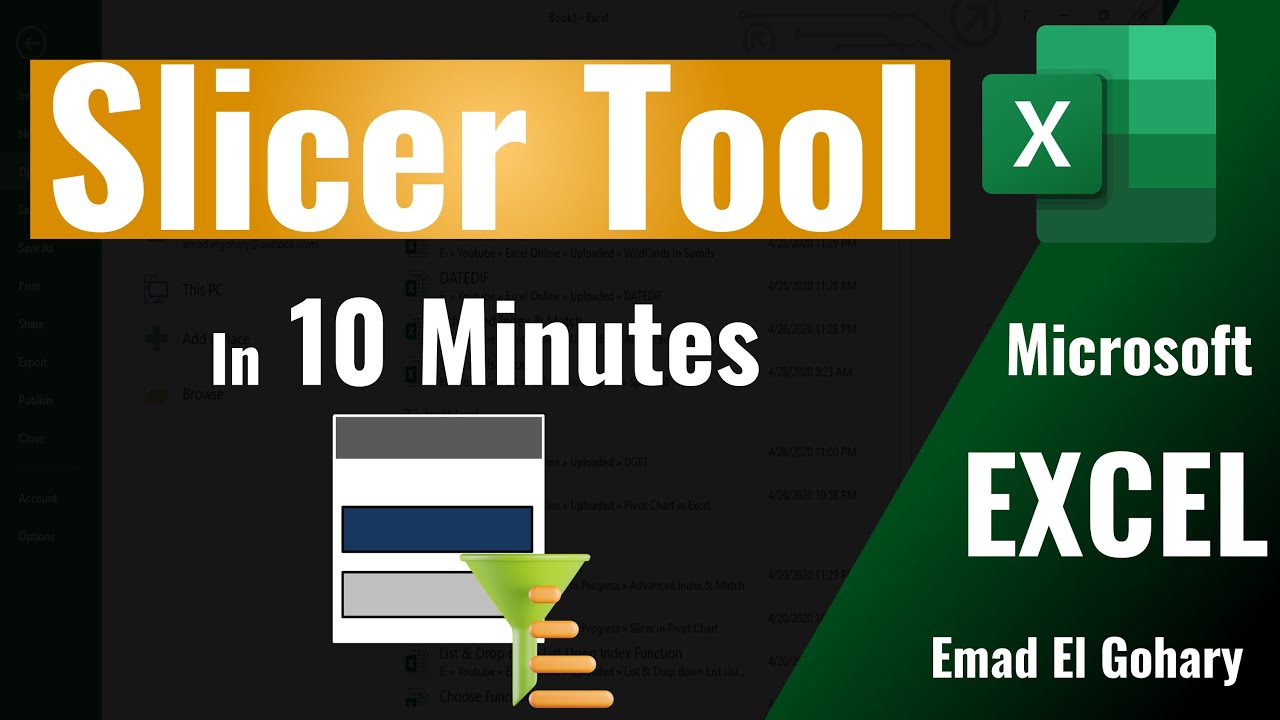 Slicer Tool in Excel | How to use the Advanced Filter Tool in Excel ...