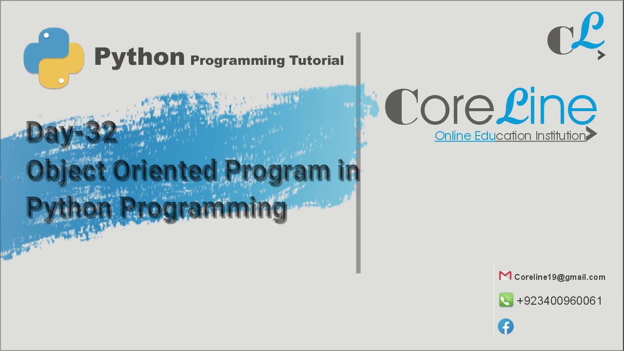 Object Oriented Program Python Programming Youtube 2295