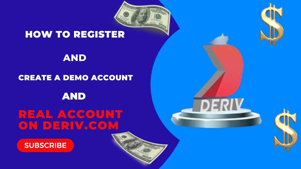 HOW TO REGISTER AND CREATE A DEMO AND REAL ACCOUNT ON DERIV.COM - YouTube