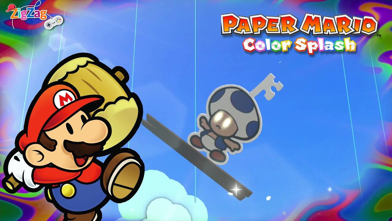 Paper Mario Color Splash | O Toad Azul Todo Poderoso | Episódio 11 ...