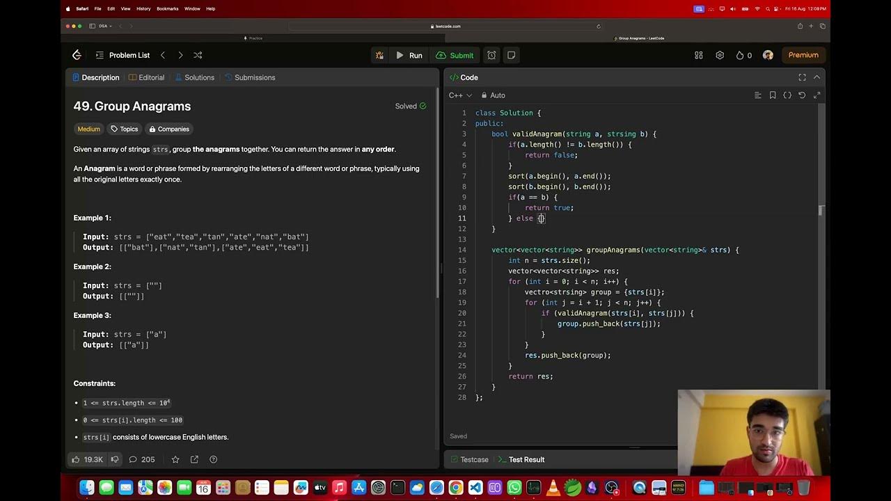 LeetCode 49: Solving 'Group Anagrams' with Hashing Techniques #LeetCode #hashing #anagrams - YouTube