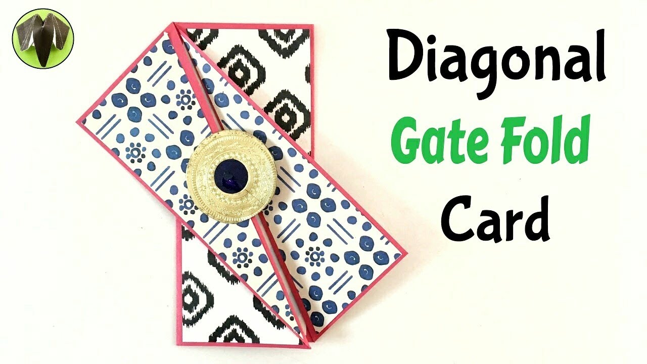 Diagonal GATE FOLD card - DIY Tutorial by Paper Folds ️ - YouTube