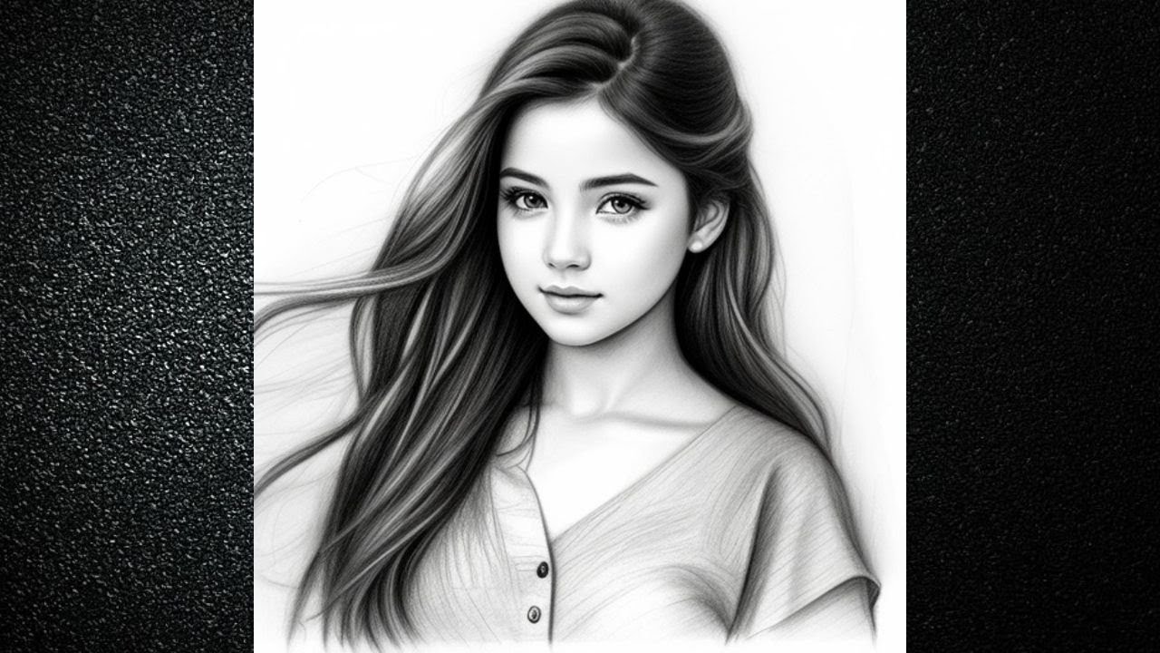 Step-by-Step Guide to Drawing a Beautiful Girl | Realistic Girl Drawing ...