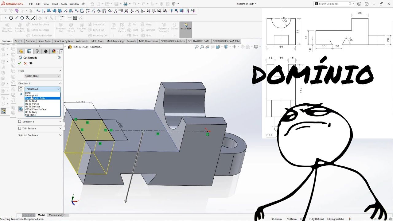 SolidWorks - Fast Construction 3D 08 - YouTube