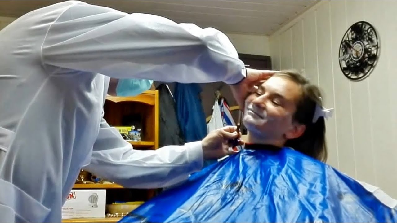 Hot girl forced face shave 💈 - YouTube
