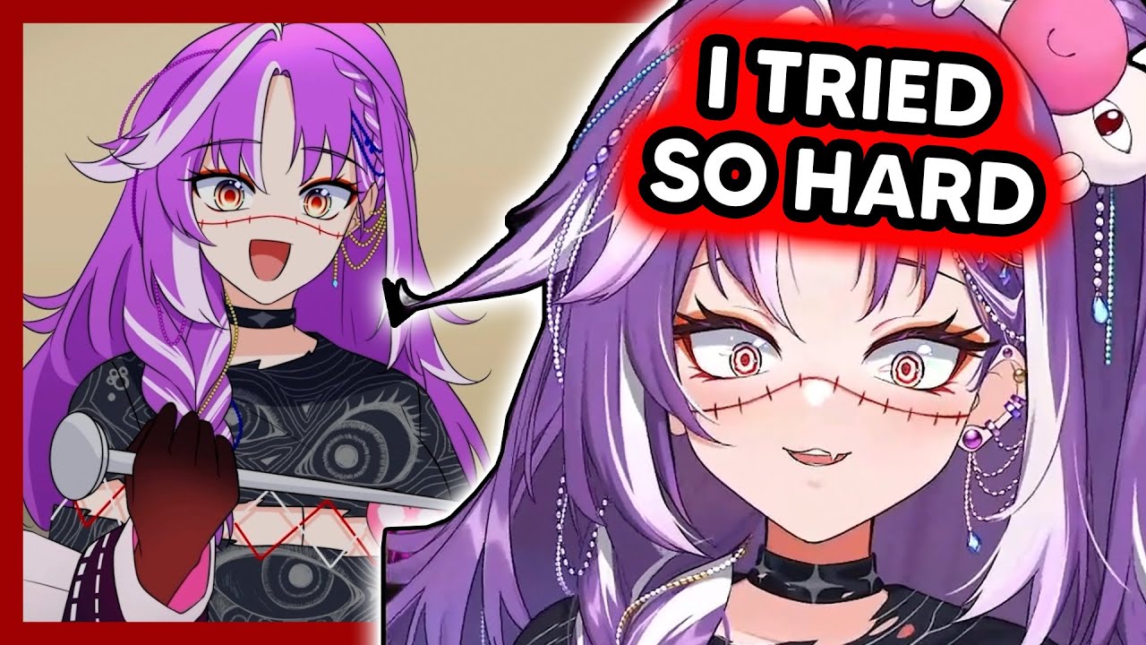 Michi slips up multiple times on her debut stream - YouTube