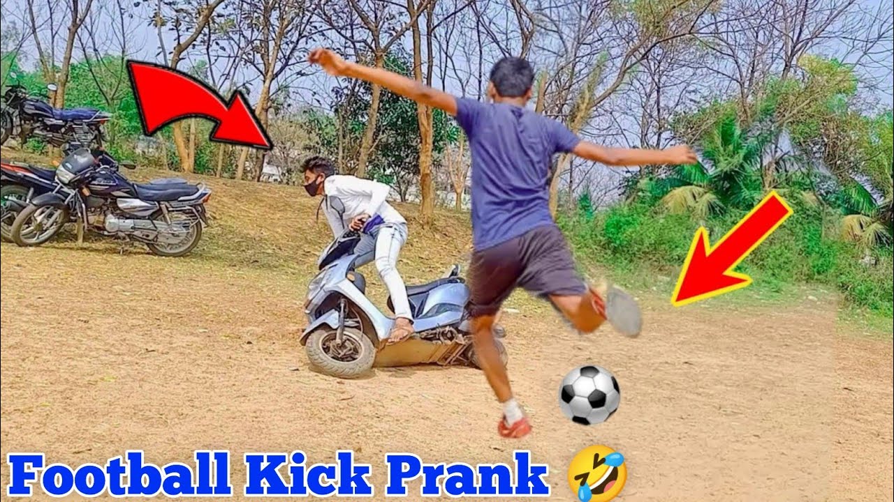 Fake Football Kick Prank !! Football Scary Prank 🤣| @ckcrazyboy512 ...