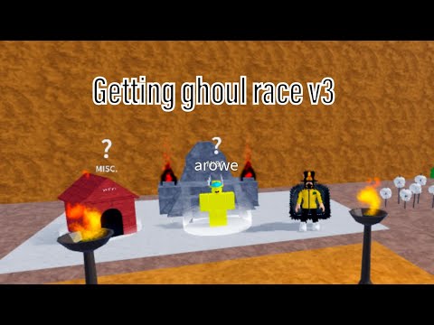 Getting ghoul race v3 in Bloxfruits - YouTube