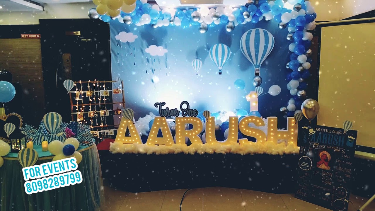 Birthday PARACHUTE THEME Decoration - YouTube