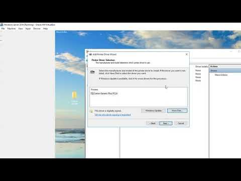 How to add a printer to the Print Server from Windows Server 2016 - YouTube