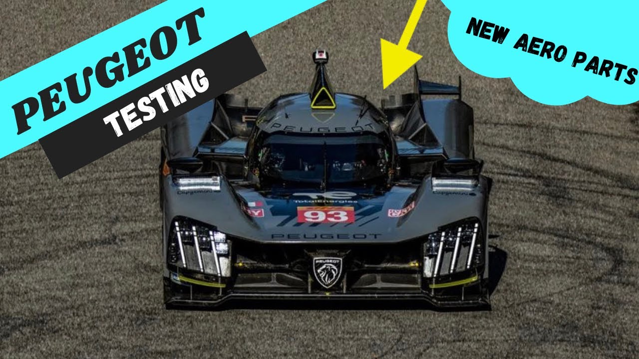 Peugeot 9X8 testing new aero parts: Monza October Test - YouTube