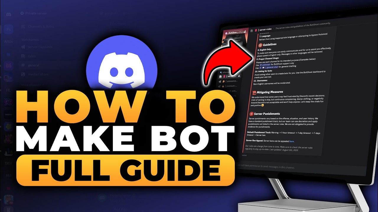 How To Make Your Own Discord Bot (FAST & EASY) | 100% WORKS | NO ...