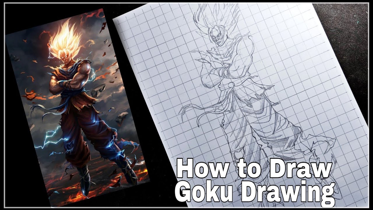 Goku Drawing Video || How I draw || Rahul chauhan Arts - YouTube