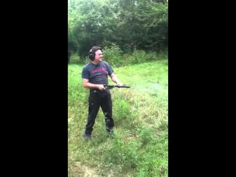 Full auto open bolt Sten MkIII Mk3 9mm - YouTube