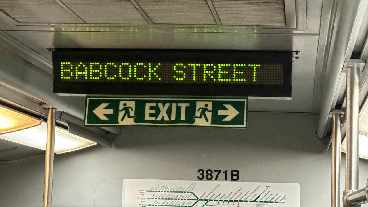 MBTA Green Line B Branch - YouTube