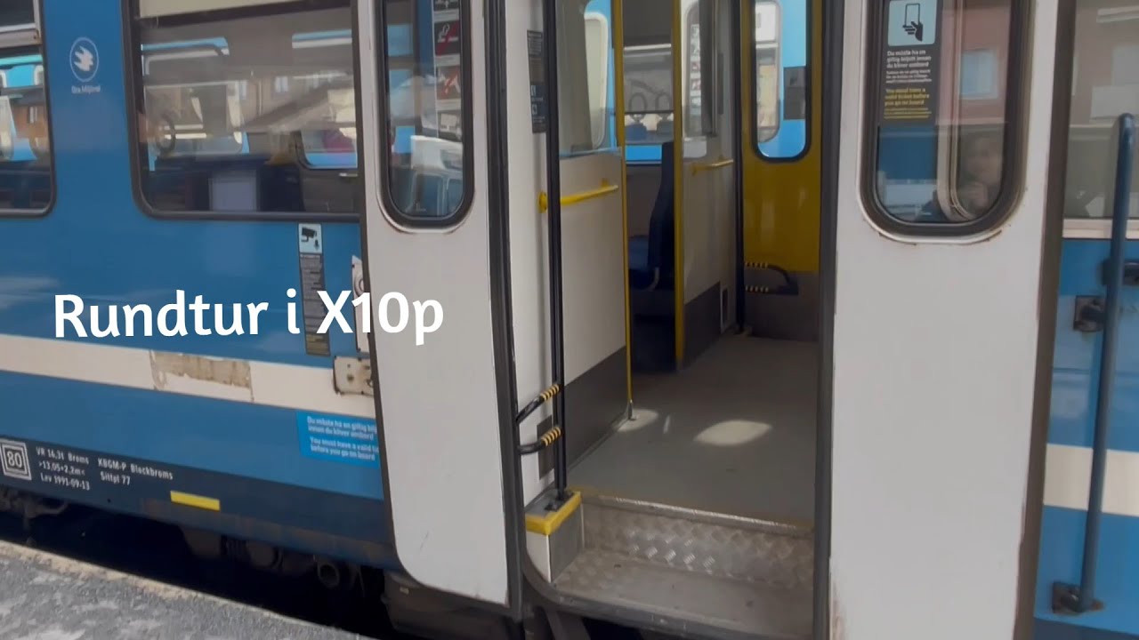 Rundtur i X10p tåg vid Stockholms östra / round tour in X10p train, at ...