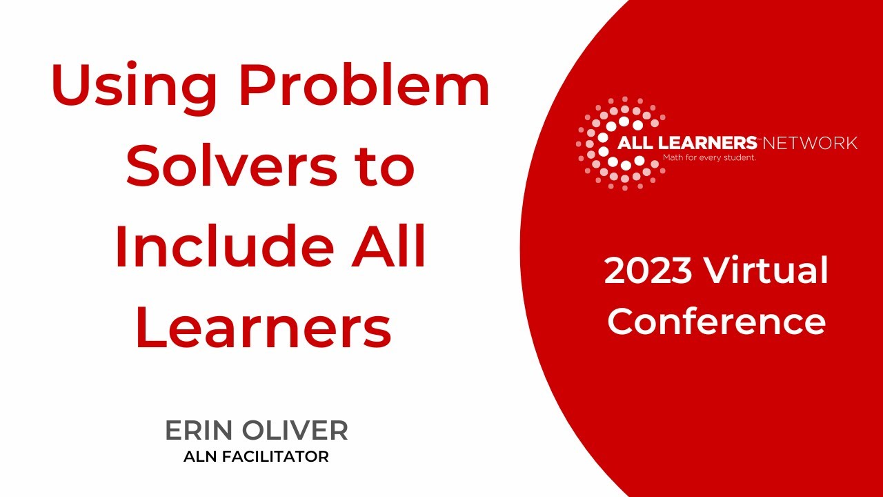 Using Problem Solvers To Include All Learners - YouTube