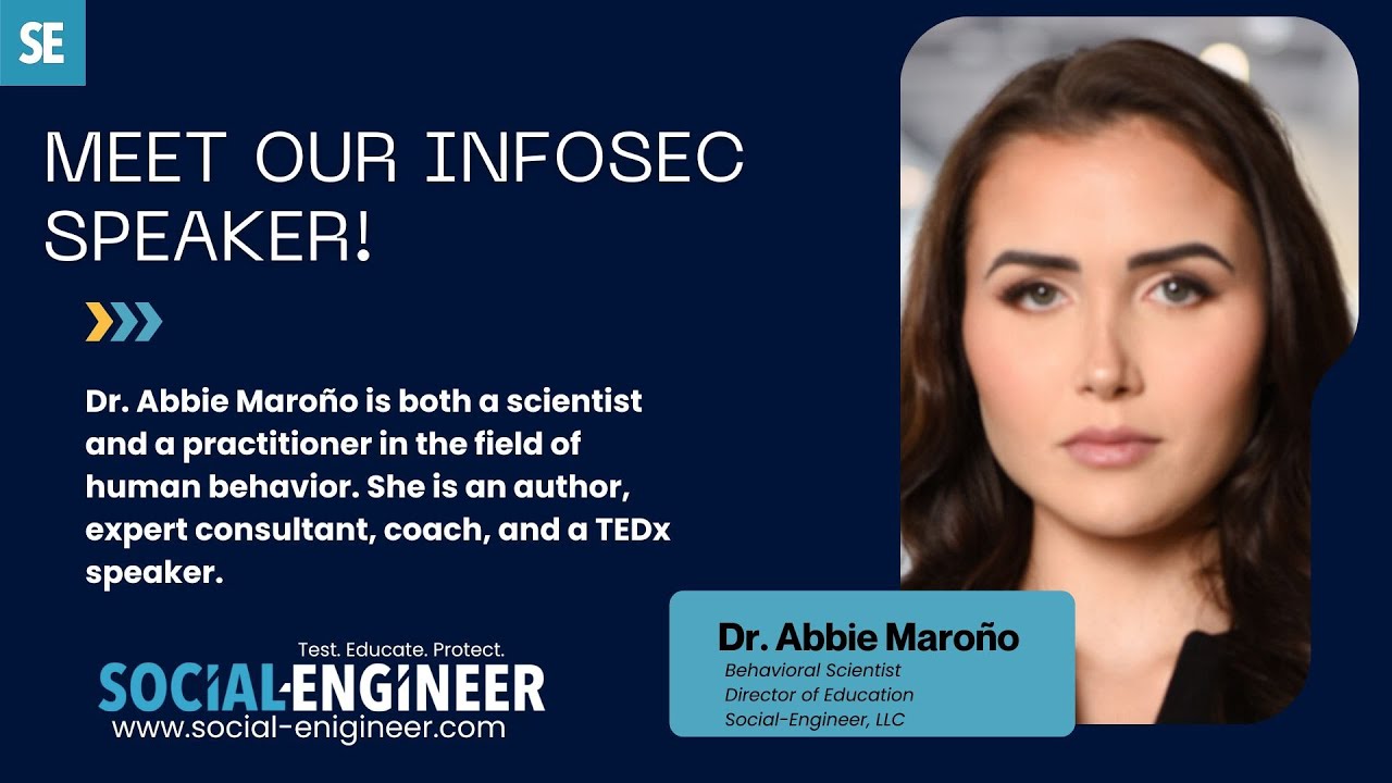 Dr. Abbie Maroño - Meet Our Infosec Speaker - YouTube