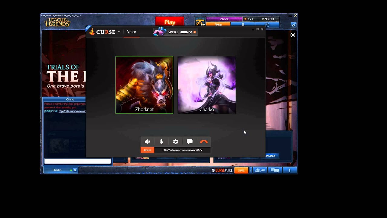 Curse Voice, el futuro de LoL [Open Beta] Castellano. - YouTube