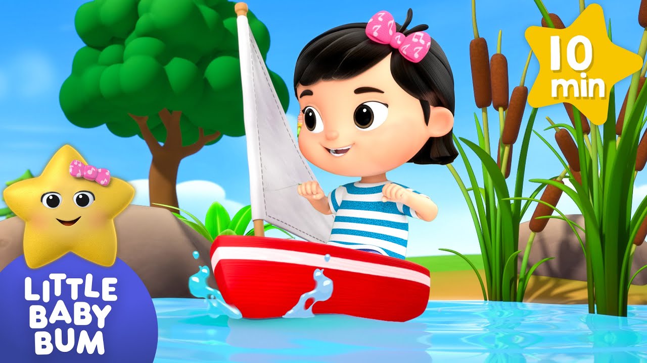 Row in the Pond 🚣‍♀️ | 🚌Wheels on the BUS Songs! 🚌 Nursery Rhymes for ...