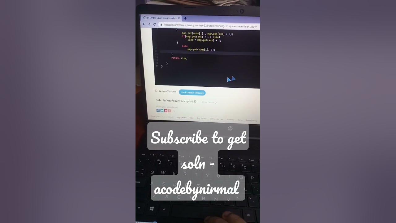 Longest Square Streak In An Array Leetcode Leetcode Programming Youtube