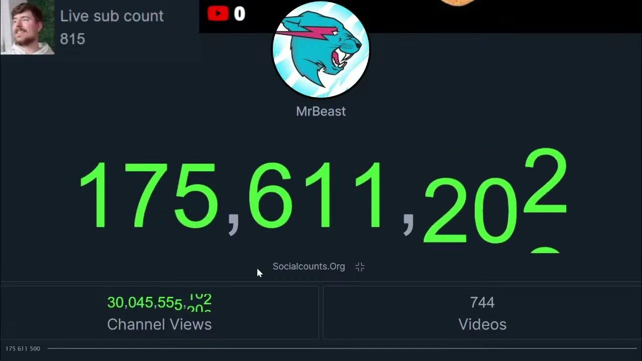 MrBeast Sub count live - YouTube