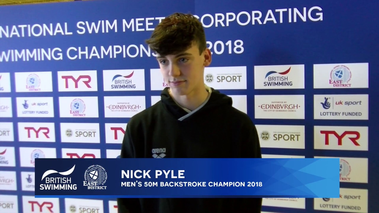 Nick Pyle - Men's 50m Backstroke 2018 British Champion - YouTube