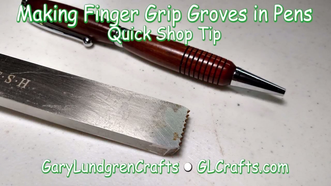 Pen Finger Grip Groove Lathe Chisel Ep.2017-22 - YouTube