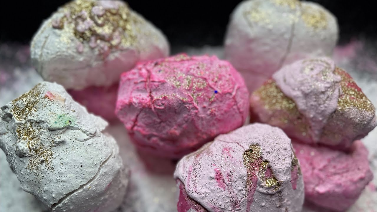 Pink & White Pasted Gym Chalk Blocks - YouTube