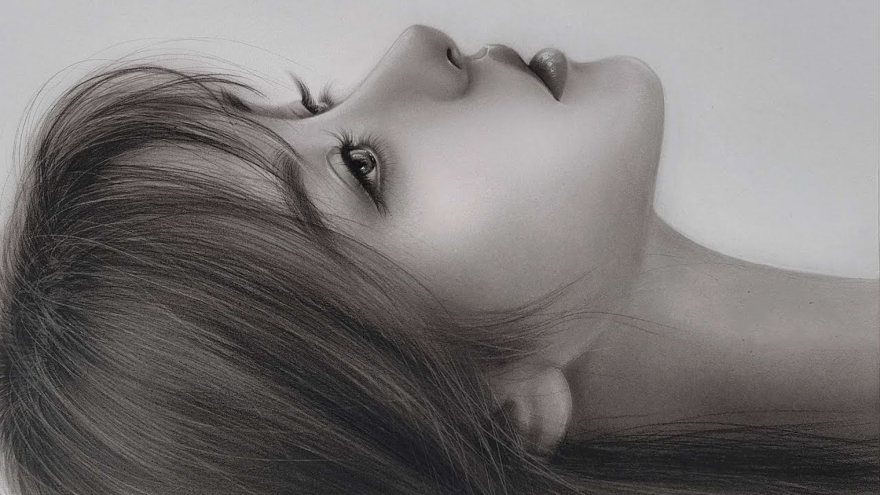 How to Draw Realistic Hair || Easy Hair Drawing Tutorial Step by Step ...