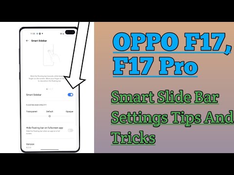 OPPO F17, F17 Pro || Smart Slide Bar Settings Tips And Tricks How To ...