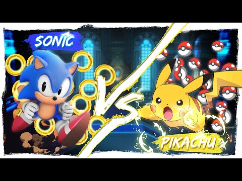 ★CLASSIC SONIC vs PIKACHU★.- 3D Animation | Epic Fight |