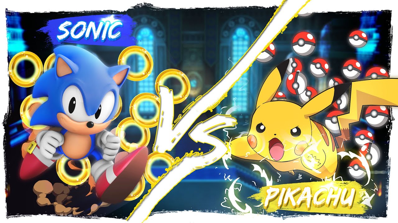 ★CLASSIC SONIC vs PIKACHU★.- 3D Animation | Epic Fight | - YouTube