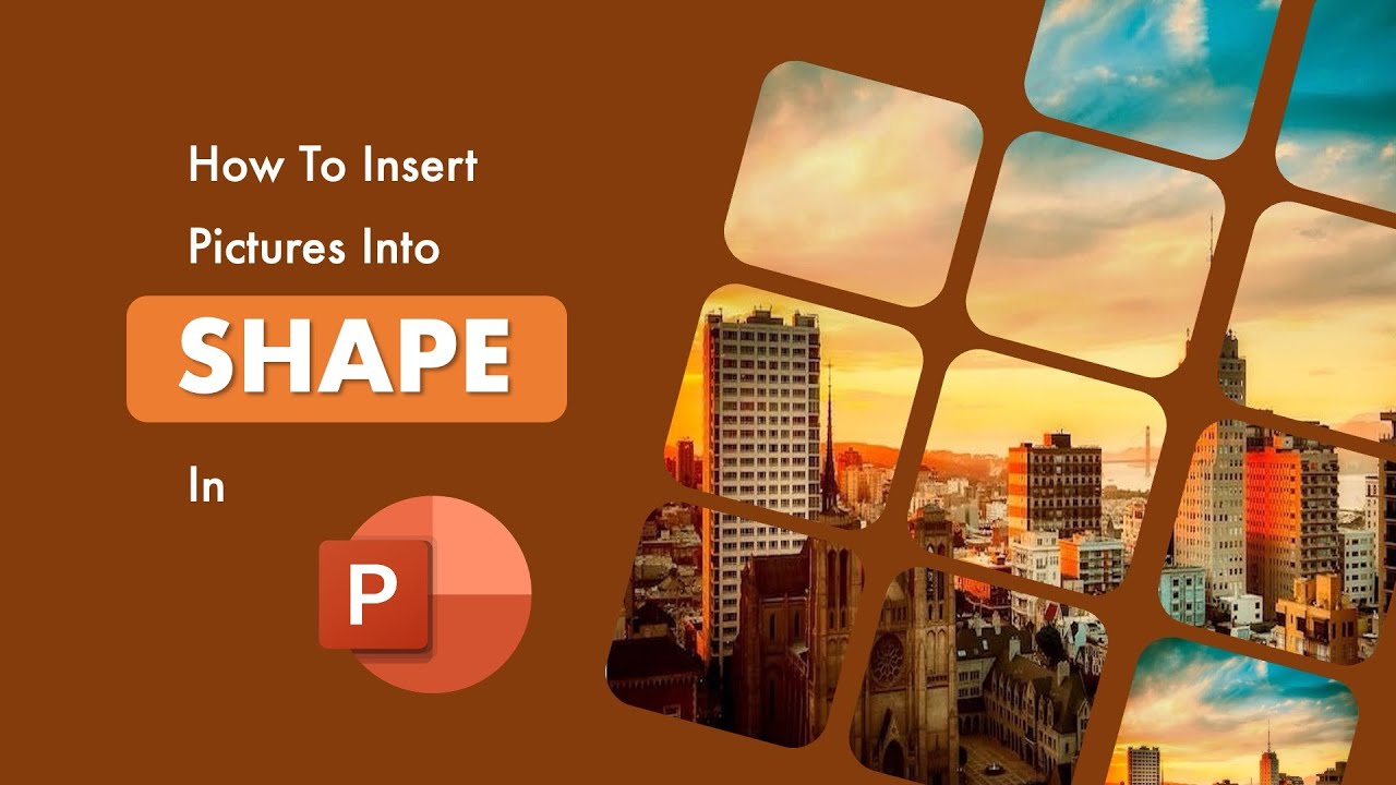 How to Insert Pictures into Shape in PowerPoint ,ပုံများကို Shape ထဲထည့ ...