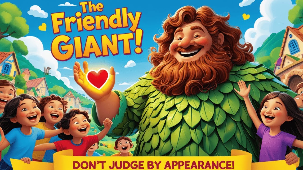 The Friendly Giant: A Heartwarming Bedtime Story for Kids | Kids Moral ...