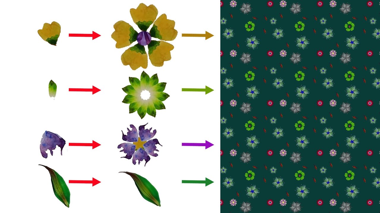 How to Create Floral Pattern in Photoshop - YouTube