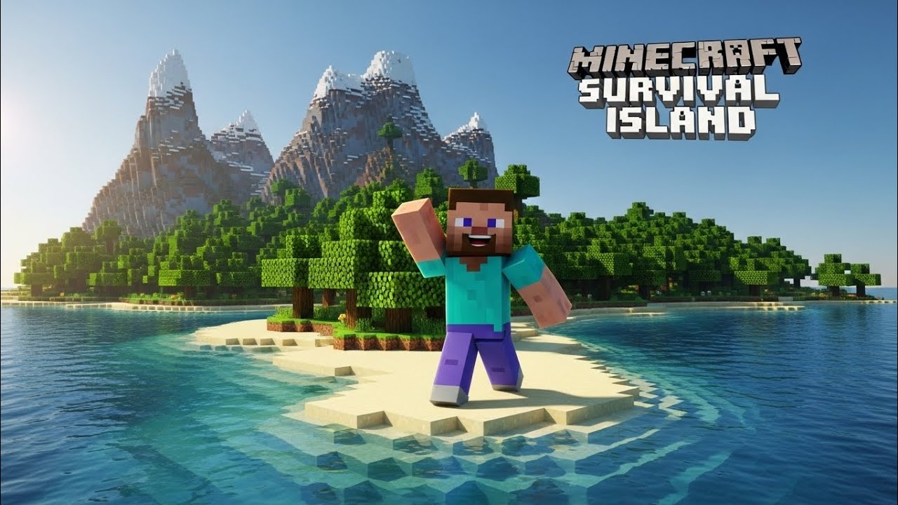 PERFECT Multi-Biome Island Seed with an EPIC Hollow Mountain! Minecraft ...