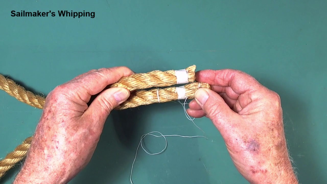02 MARITIME ROPE WORK BASIC 2 COMMON, SAIL MAKER'S, NEEDLE AND PALM ...