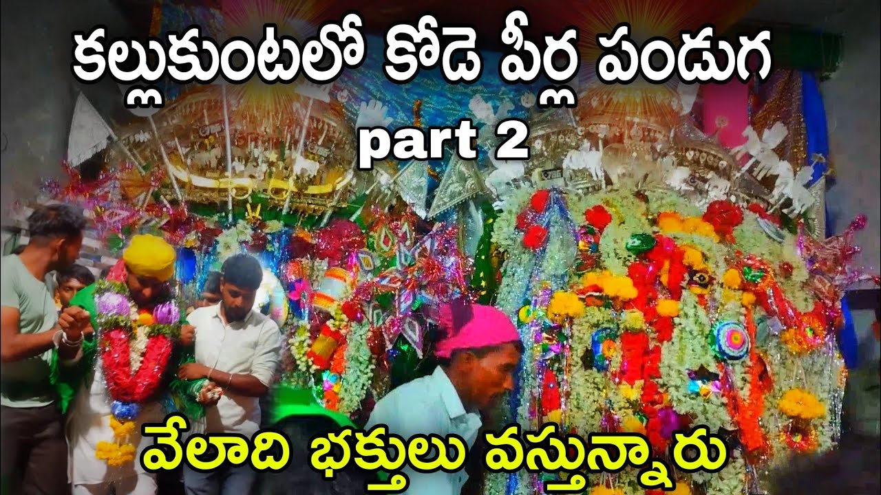 కోడె పీర్ల పండుగ part 2 | kallukunta village moharram festival | peerla ...