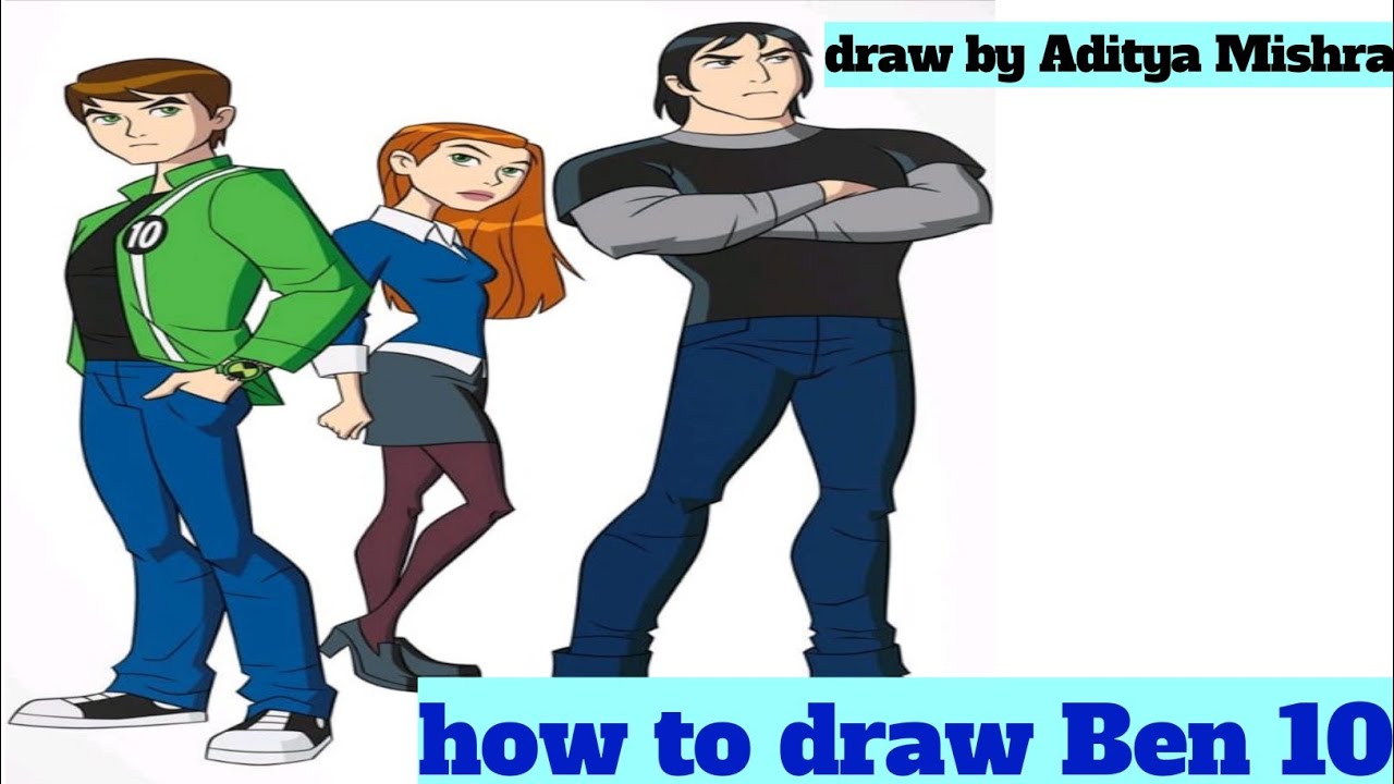 easy Ben 10 drawing and drawing step-by-step from Aditya art'25 a easy ...