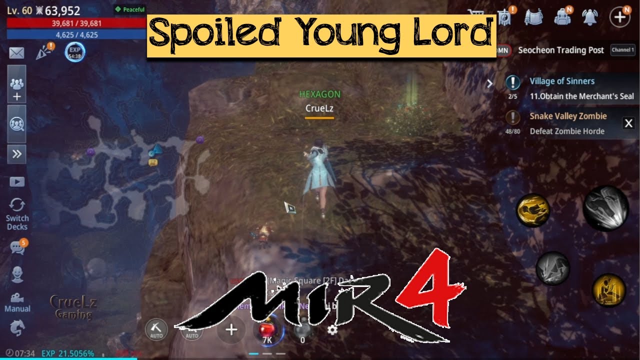 Spoiled Young Lord Mir4 Request Mission - YouTube
