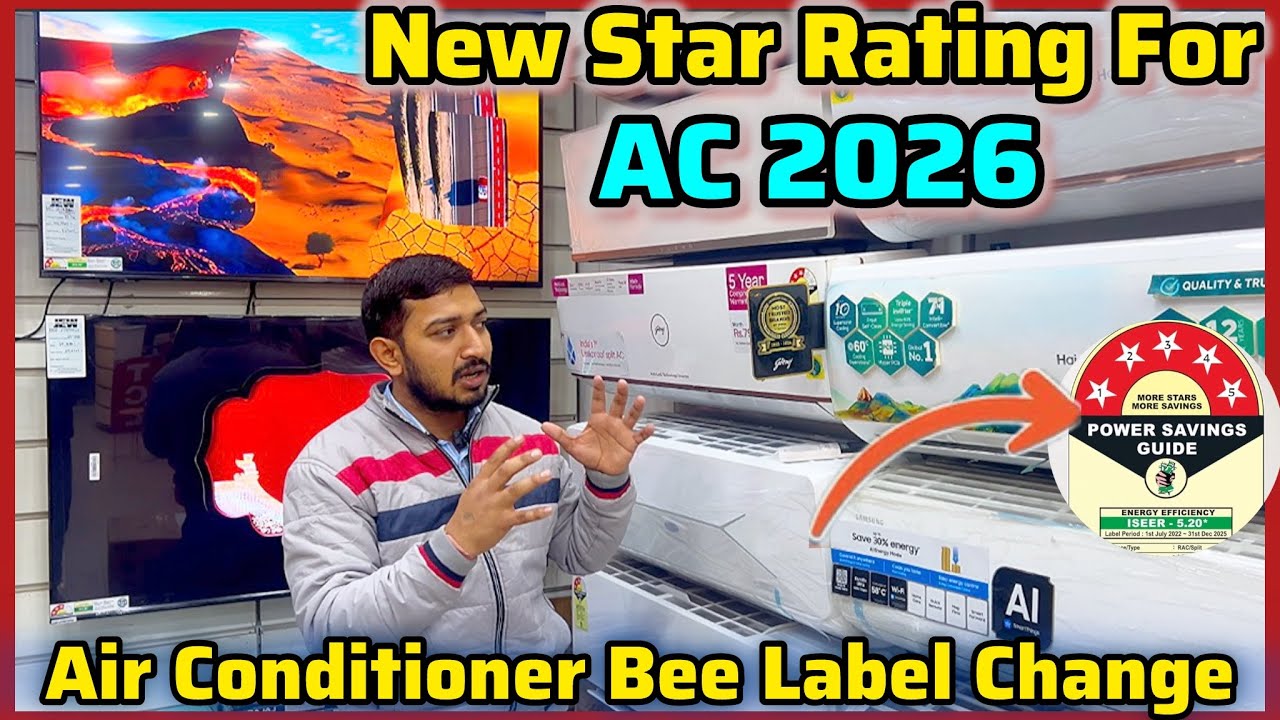 BEE NEW STAR RATING 2026 ⚡️ FULL GUIDE FOR AC BUYERS IN INDIA | AC STAR ...