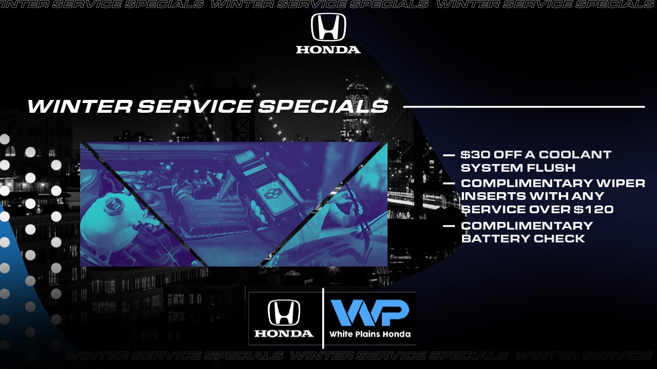 Whiteplains Honda | Winter Service Special - YouTube
